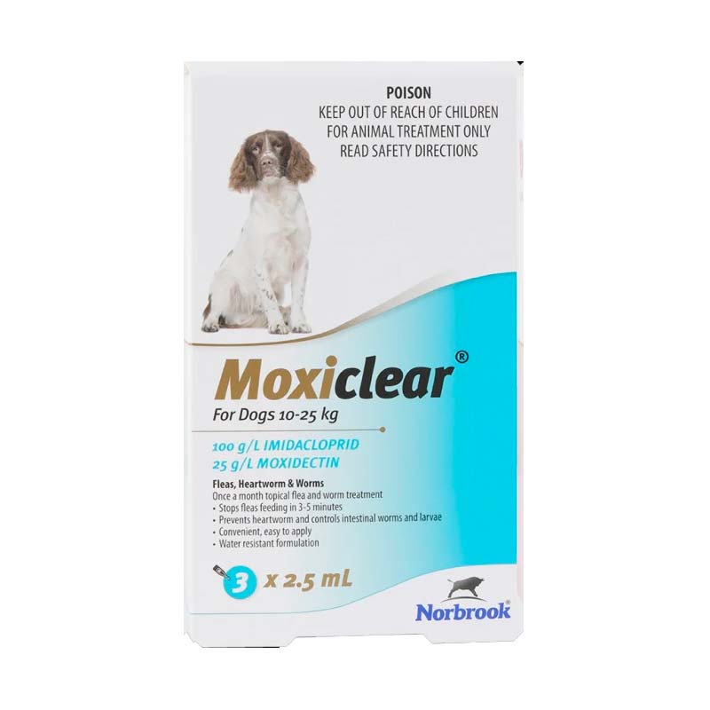 Moxiclear for Dogs 10kg - 25kg